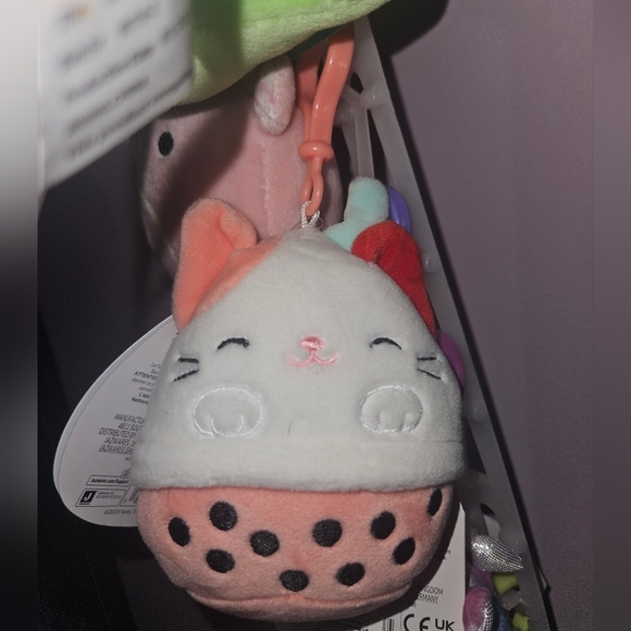 Squishmallows | Toys | Nwt Roxy The Boba Cat Squishmallow Clip 35 ...